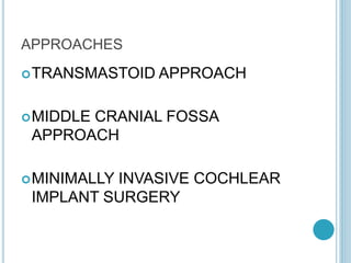 Cochlear implant | PPTX