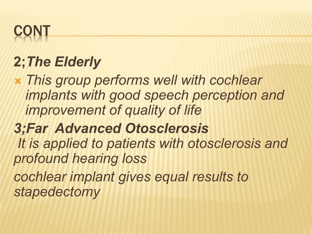 Cochlear Implantpptx Digital Audio Computer Software And Applications