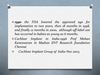Cochlear implant 1 | PPTX