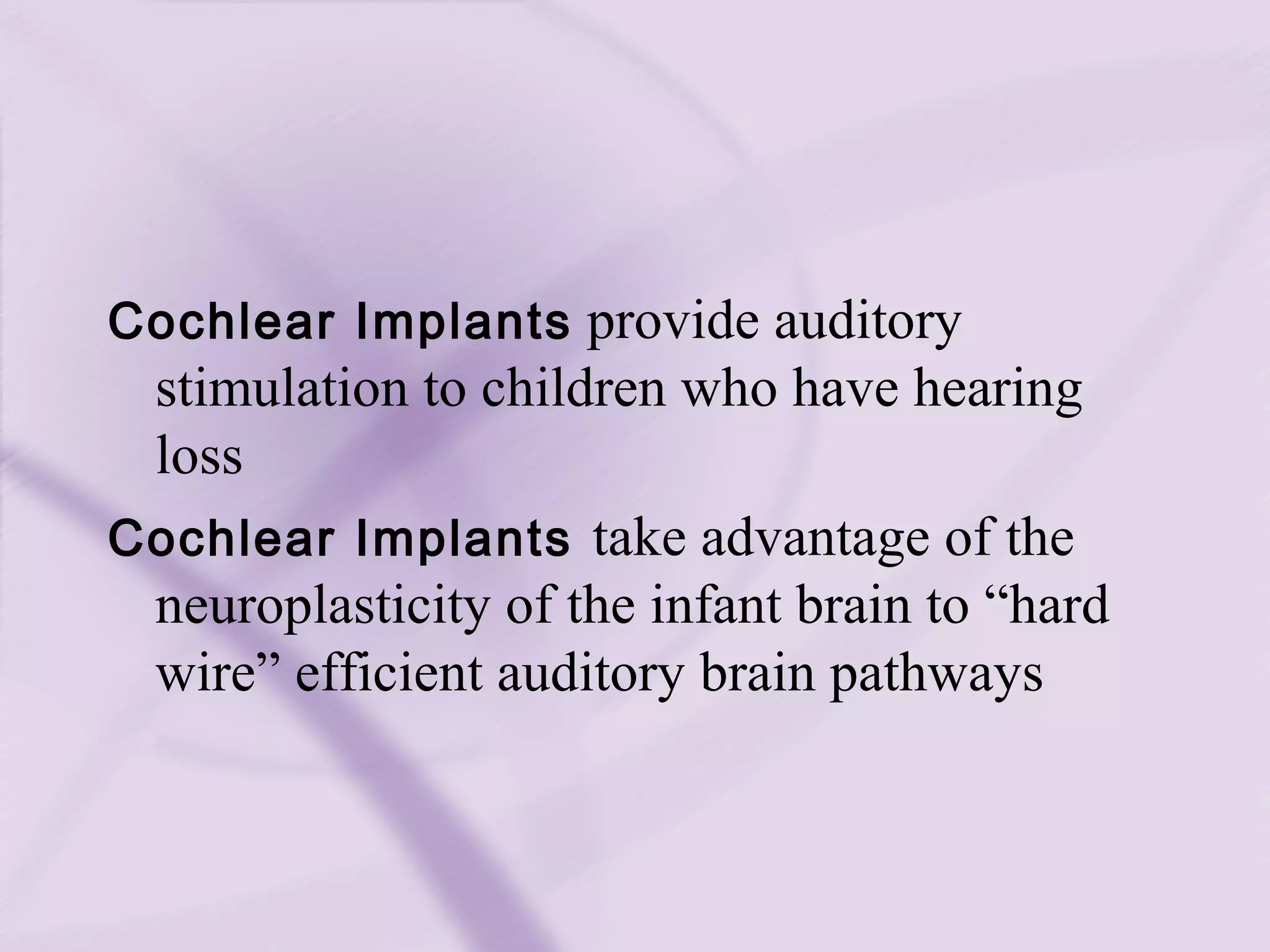 Cochlear implant (3) | PPT