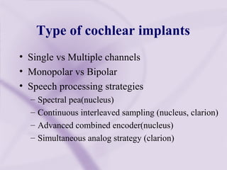 Cochlear Implants Analog