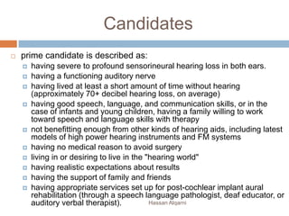Cochlear implantation | PPTX
