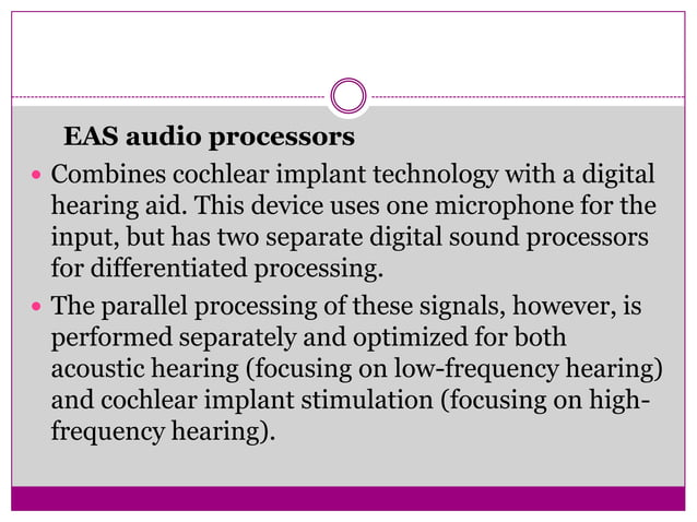 Recent Advances in Cochlear Implant Candidacy | PPSX | Ear, Nose and ...