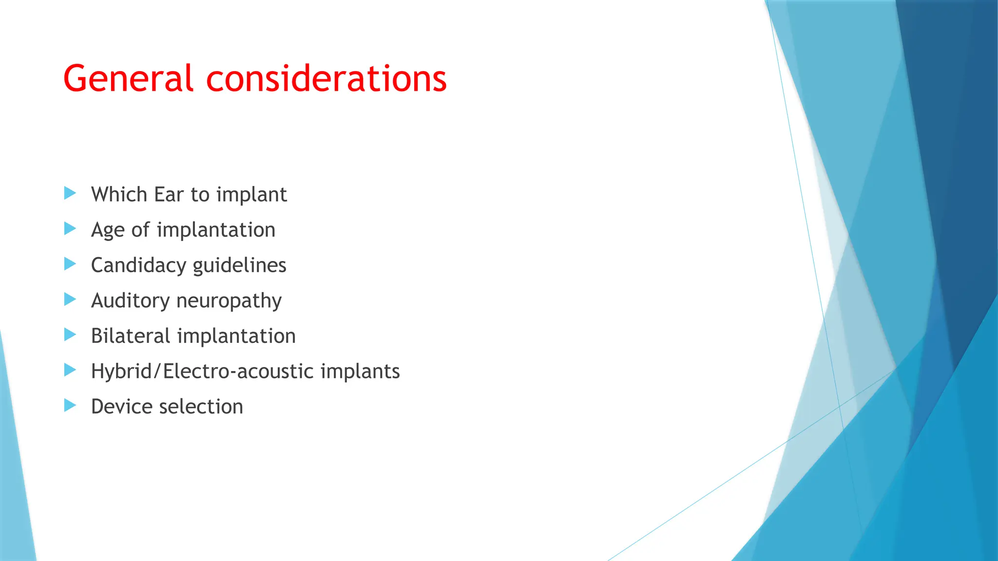 COCHLEAR IMPLANTS use deafness for child | PPT