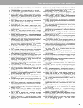Cochlear implants: Indications, Investigation , Surgery | PDF