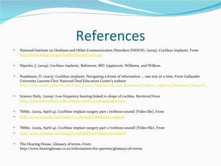 Cochlear Implantation Process, Performance, and Culture | PPT