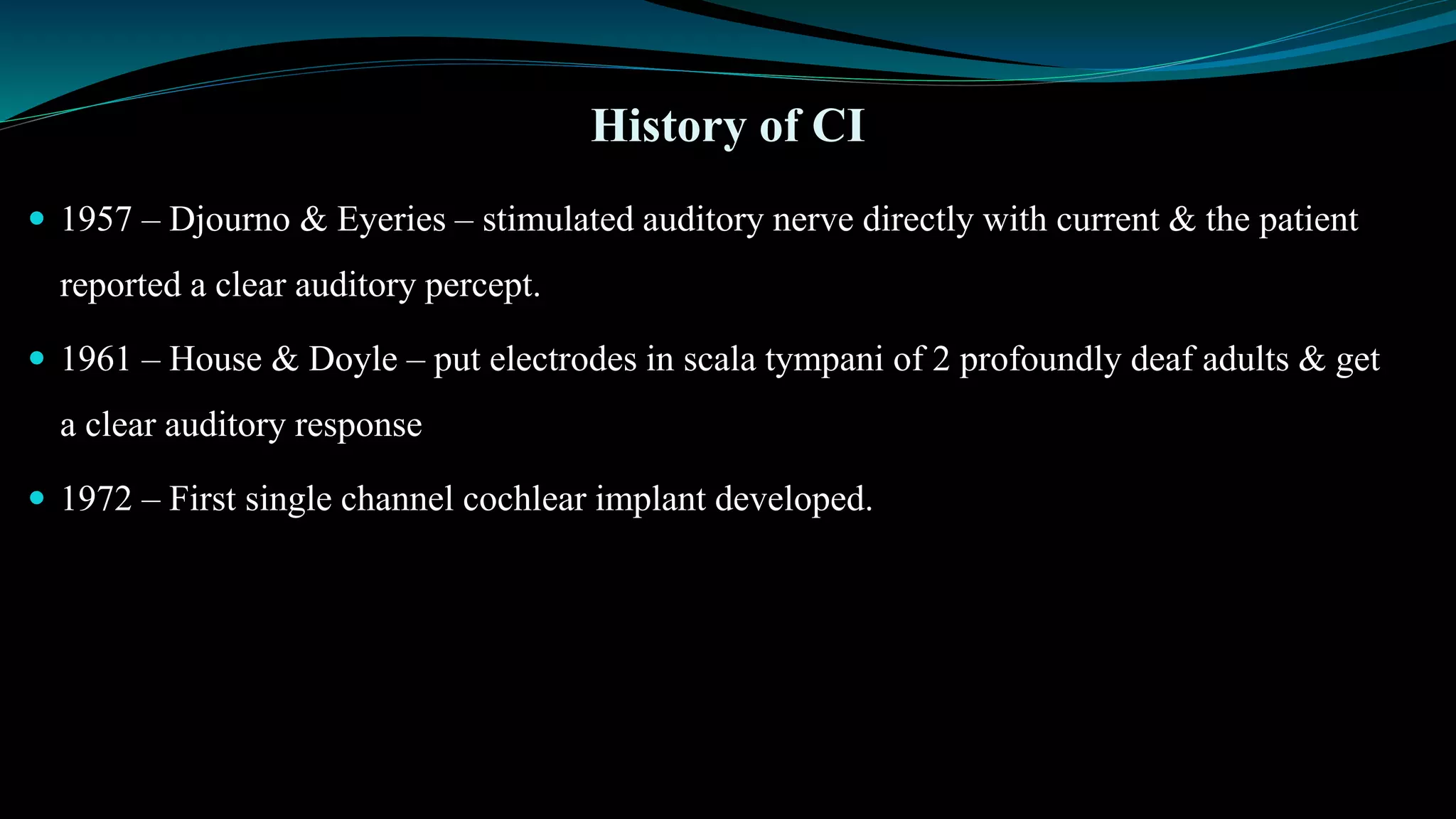 Cochlear implant surgery | PPTX
