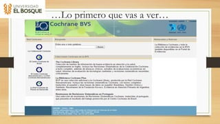 Cochrane Library (BVS) | PPTX