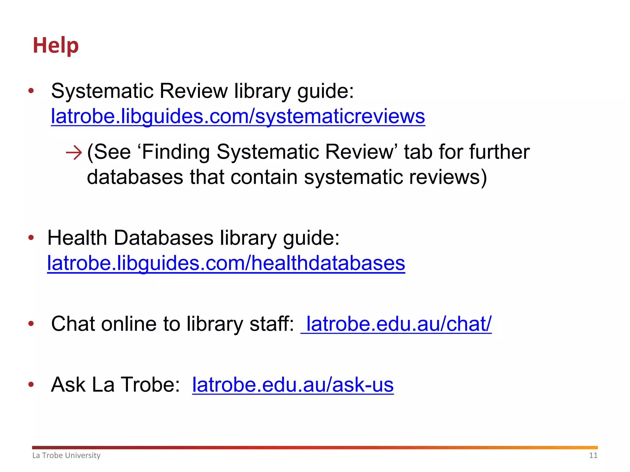The Cochrane Library | PPTX