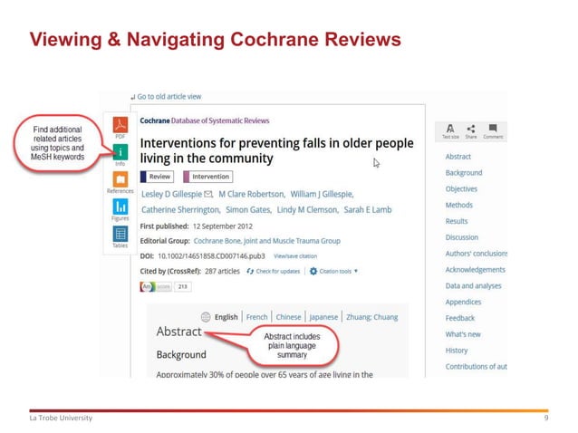 The Cochrane Library | PPT