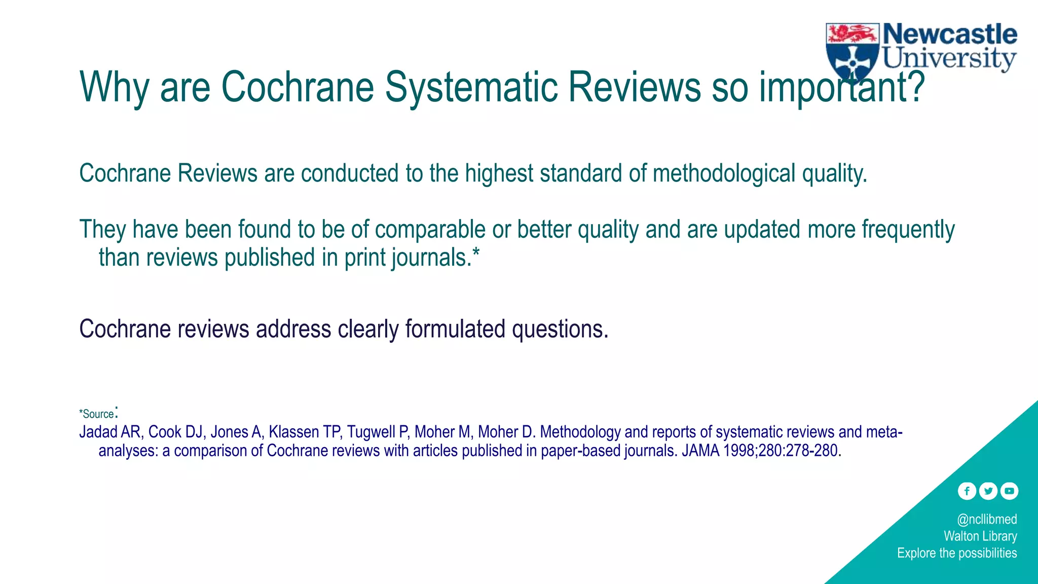 The Cochrane library | PPTX