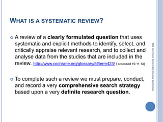 Systematic search strategies | PDF