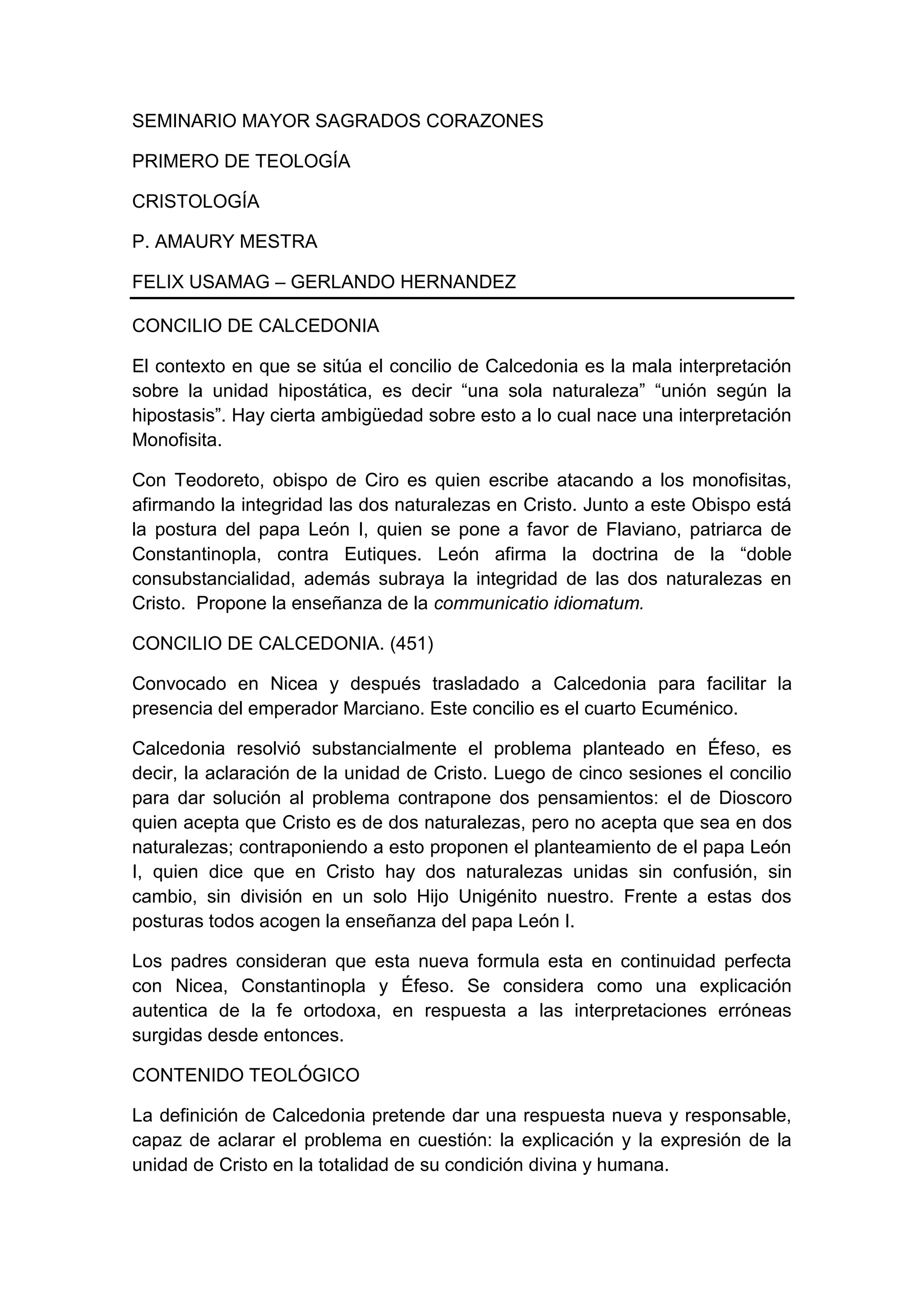 Cocilios | DOCX