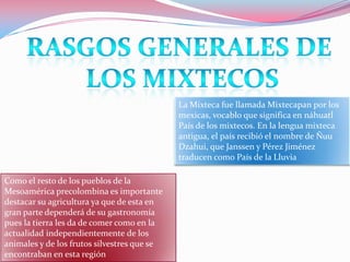 Cocina mixteca | PPTX