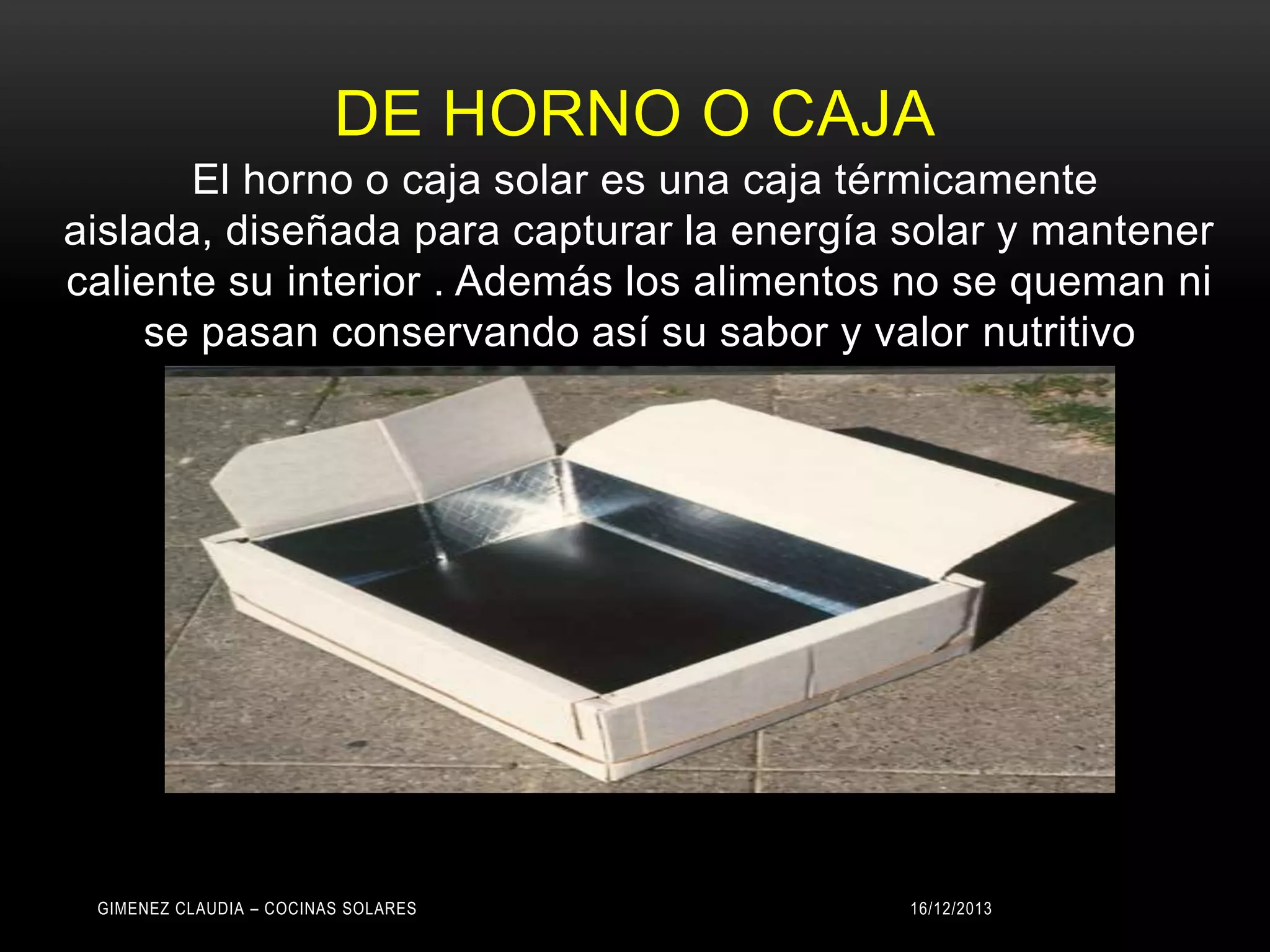 Cocina solar | PPSX | Cooking | Food & Drink