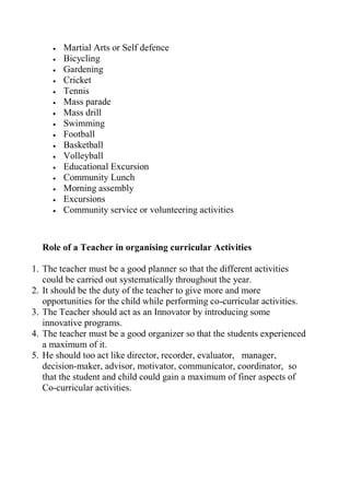 Co cirricular activities | PDF