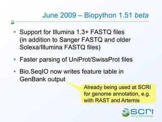 Cock Biopython Bosc2009 | PPT