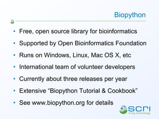 Cock Biopython Bosc2009 | PPT