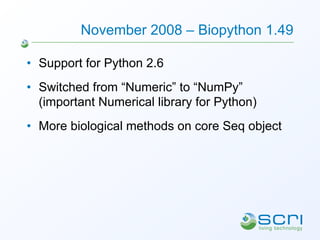 Cock Biopython Bosc2009 | PPT