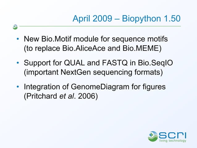 Cock Biopython Bosc2009 | PPT