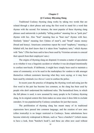 Cockney dialect | PDF