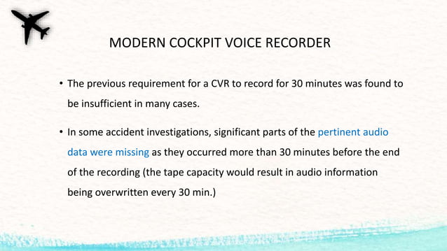 Cockpit voice recorder | PPTX