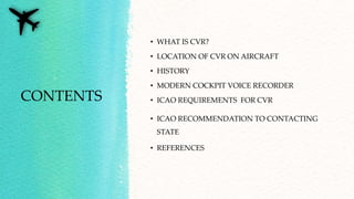 Cockpit voice recorder | PPTX