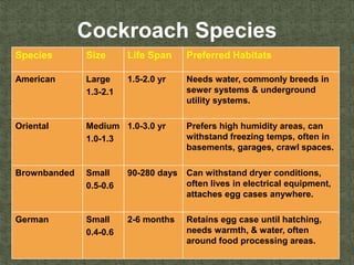 Cockroach Distribution and classification | PPTX | Birds | Pets