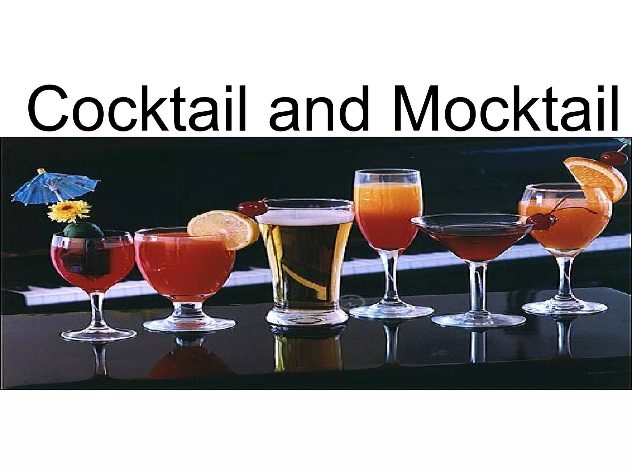Cocktail and mocktail | PPT