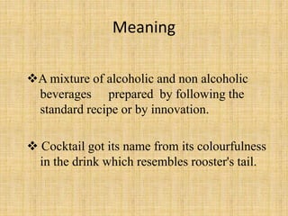 Cocktail stories | PPTX