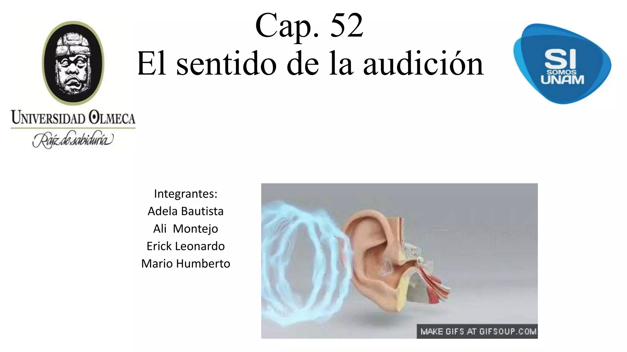 Sentido de la Audición | PPTX