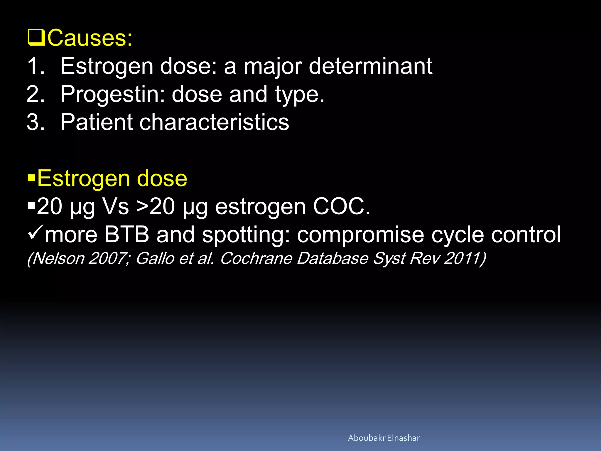 LOW AND ULTRA LOW ESTROGEN COMBINED ORAL CONTRACEPTIVES | PDF
