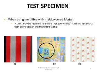 colour fastness to water testing method and general requirements | PPT