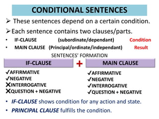 CONDITIONAL SENTENCES .pptx | Programming Languages | Computing