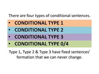 CONDITIONAL SENTENCES .pptx | Programming Languages | Computing