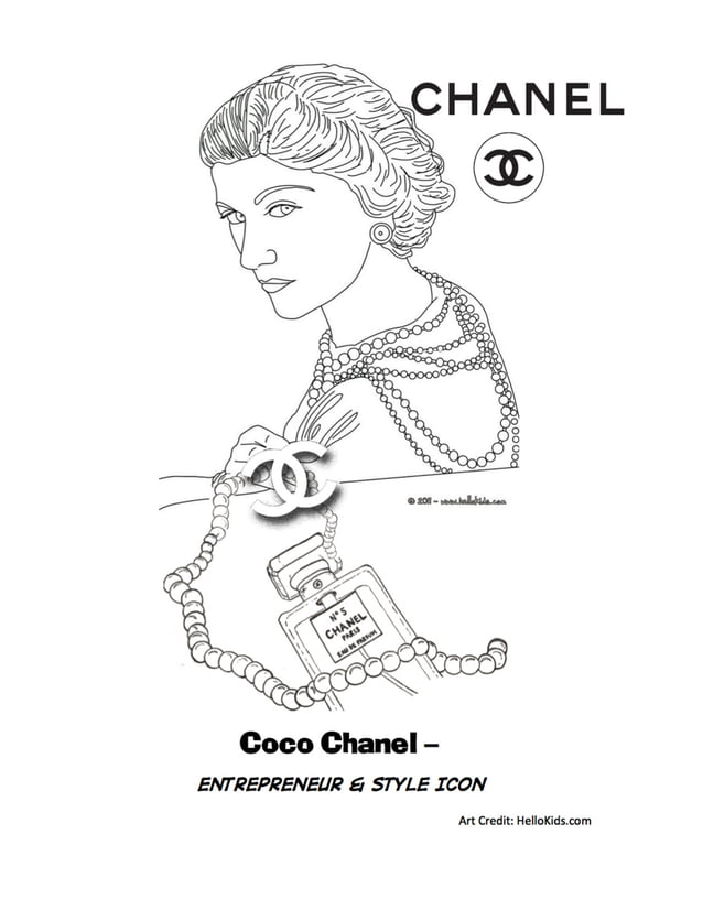 Coco chanel-coloring-page-final | PDF
