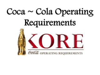 Coco cola qms | PPTX