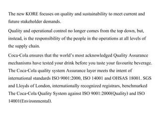 Coco cola qms | PPTX