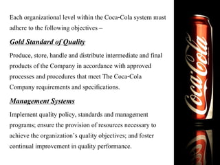 Coco cola qms | PPTX