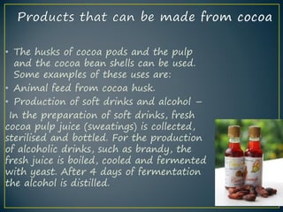 Value added products of Cocoa beans and chocolate processing | PDF