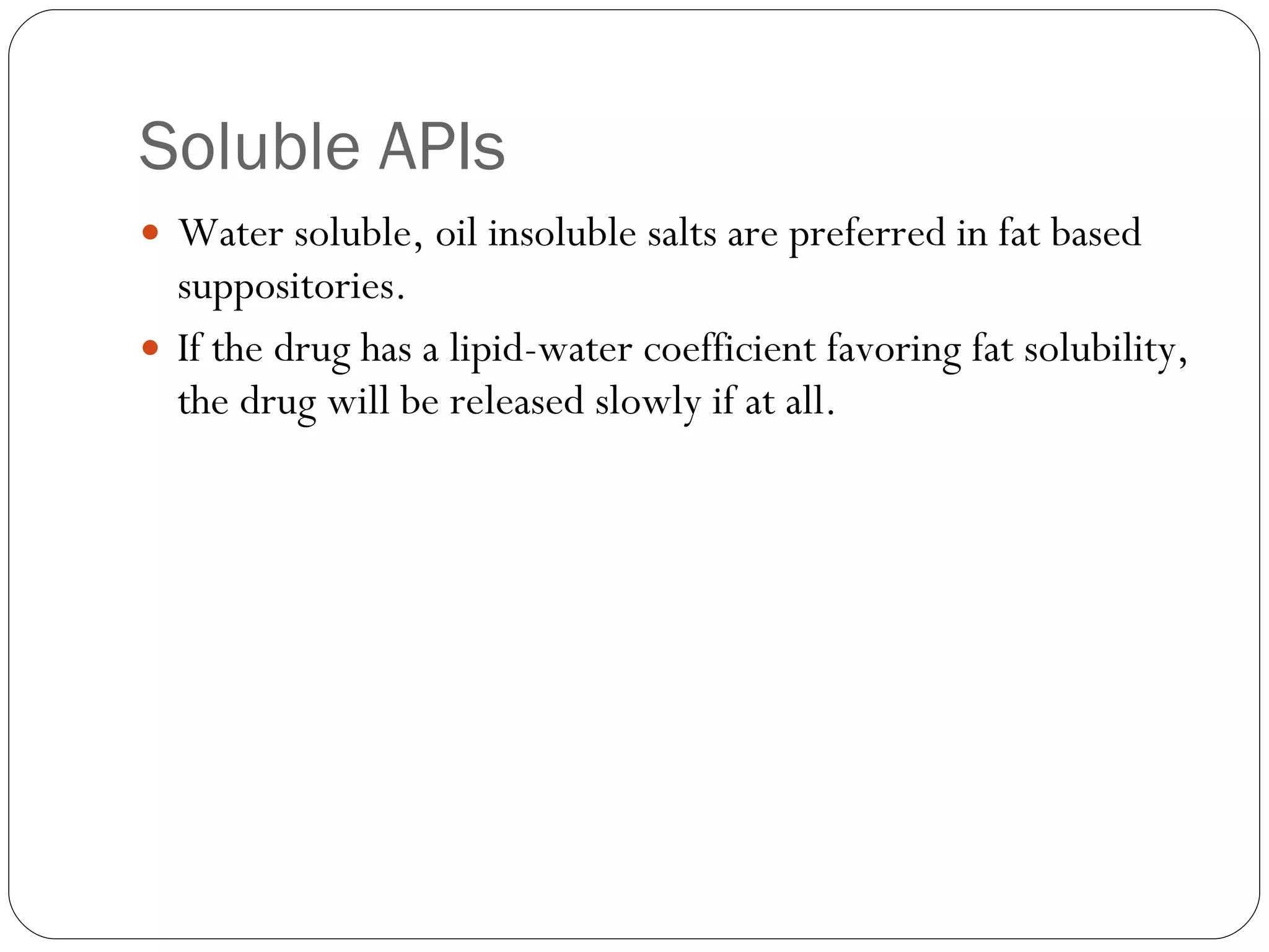 Cocoa butter based suppository formulation | PPT