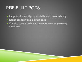 Cocoapods | PPT