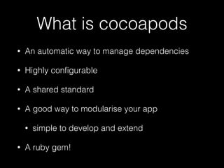 Cocoapods in action | PDF | Operating Systems | Computer Software and Applications