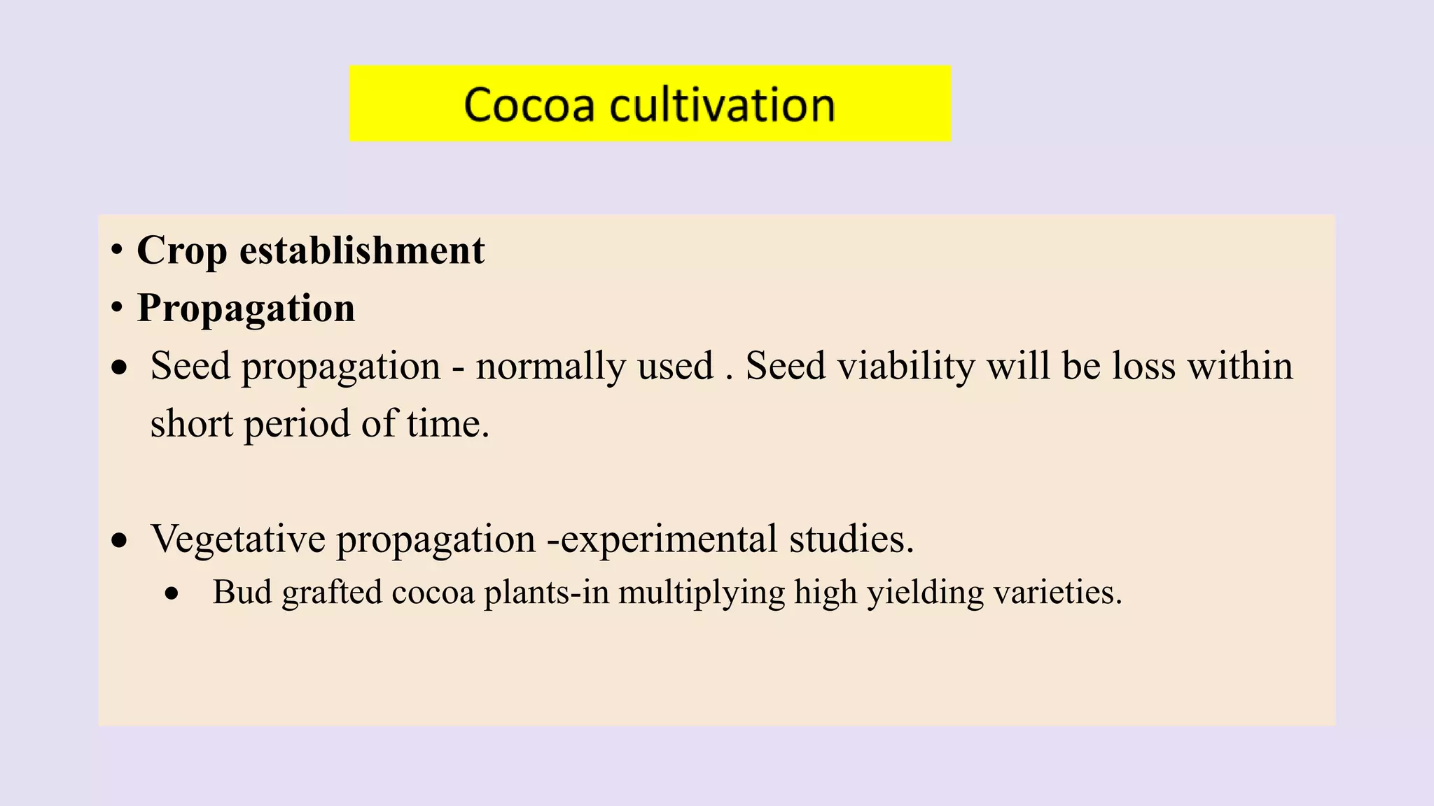 Cocoa presentation part 1 | PPT
