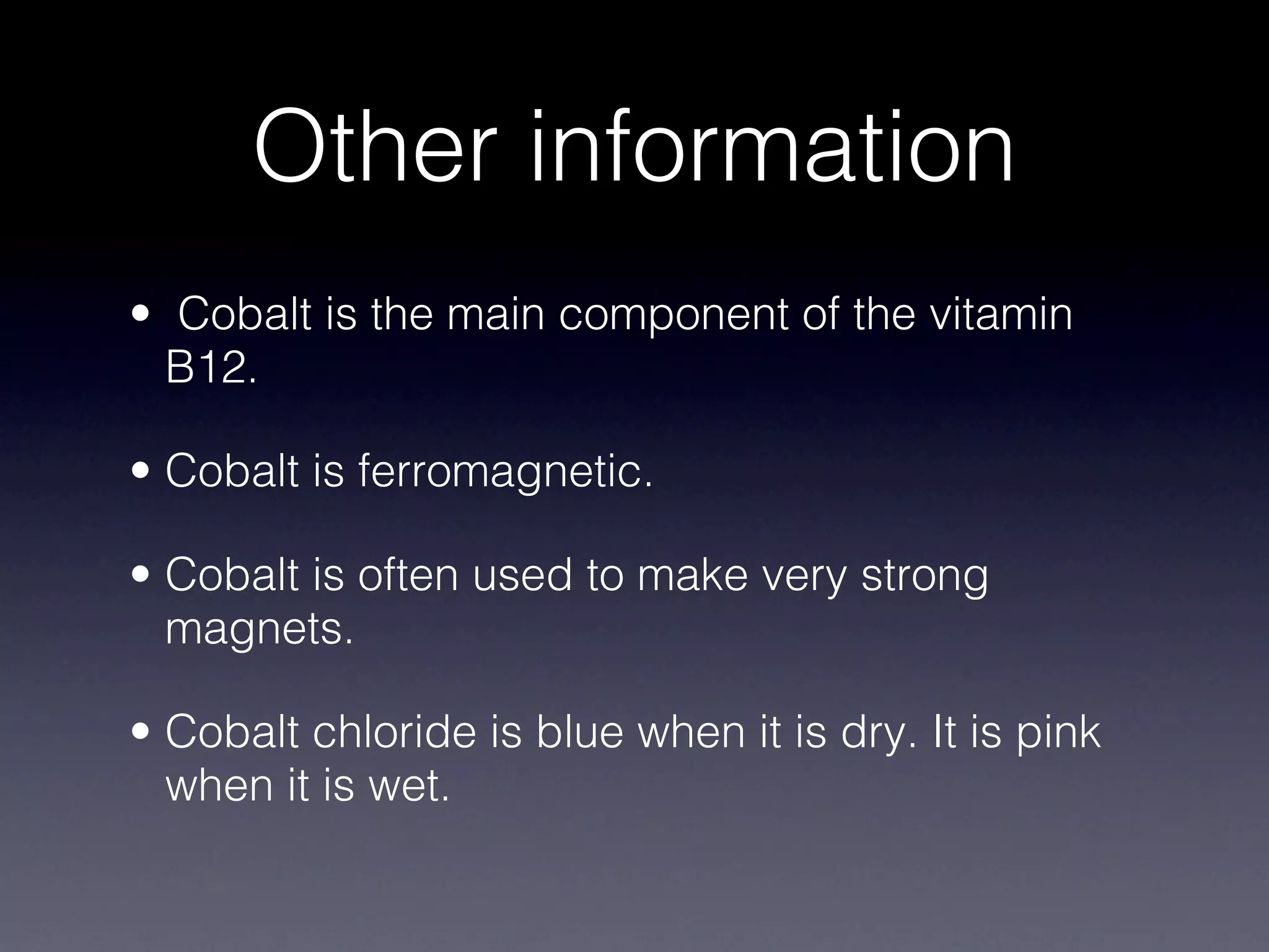 Co cobalt | PDF