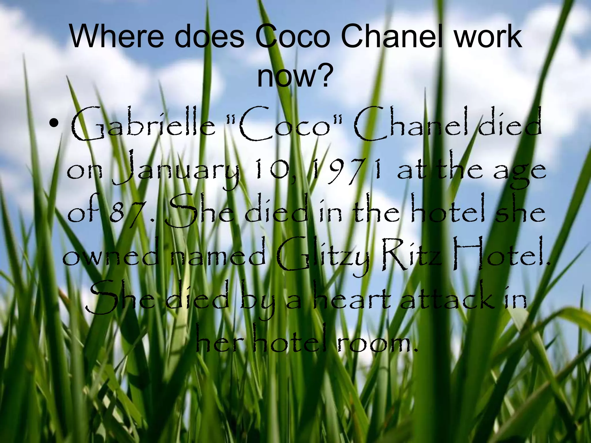 Coco chanel | PPTX
