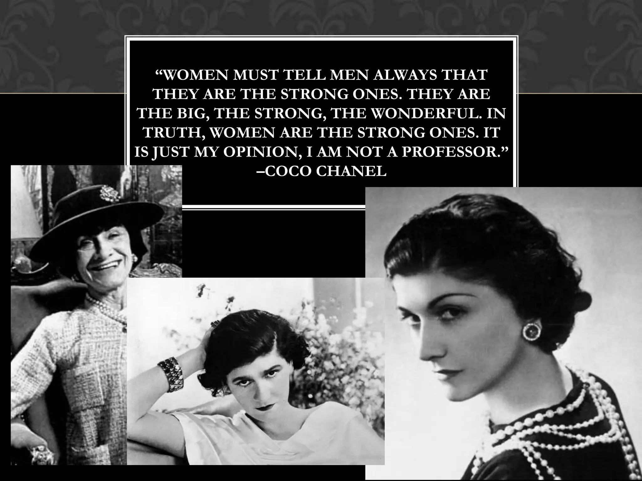 Coco chanel | PPTX | Style & Fashion