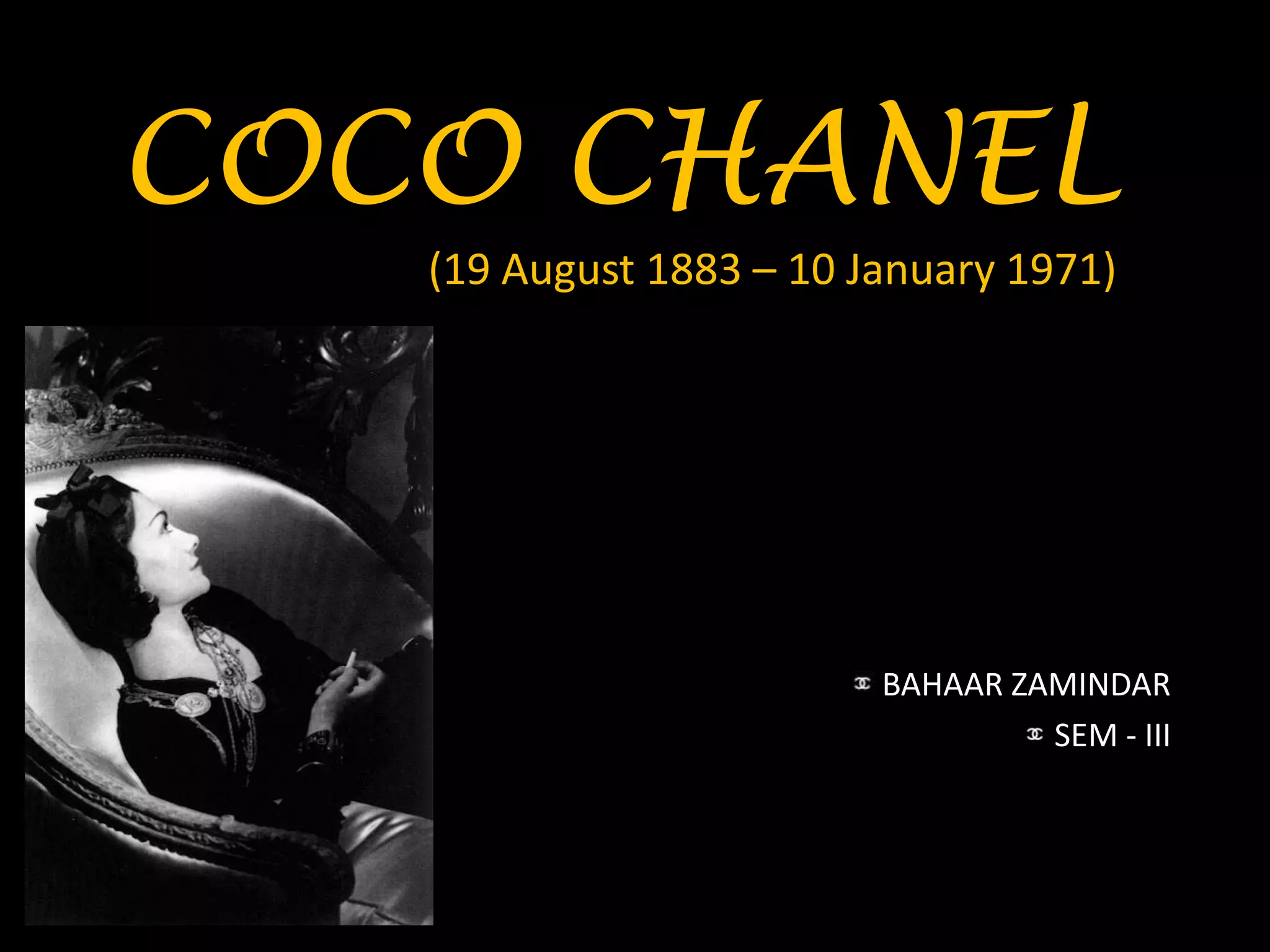 Coco chanel | PPTX