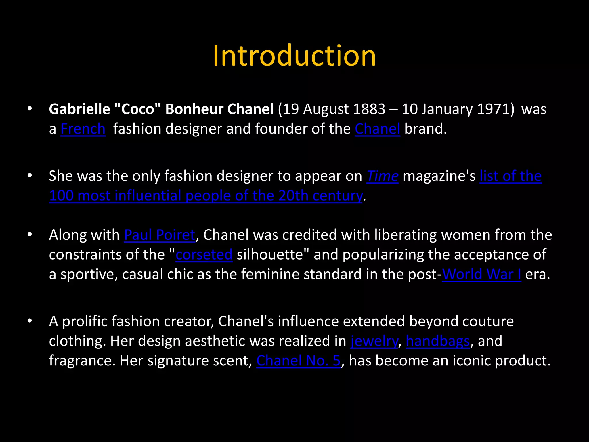 Coco chanel | PPTX