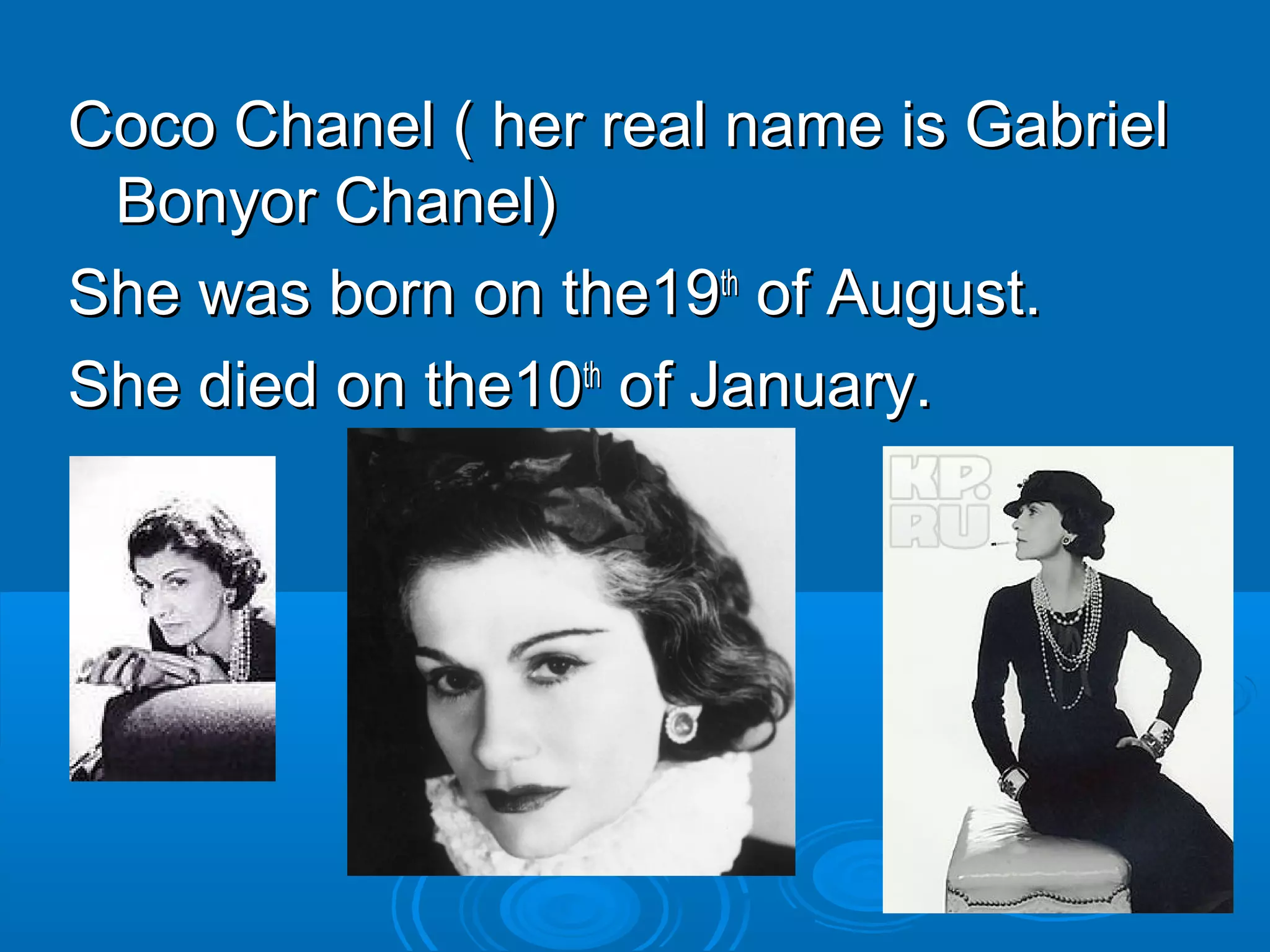 Coco chanel | PPT